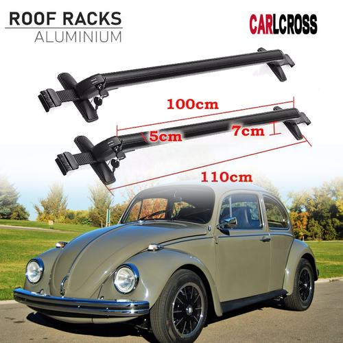 For VW Beetle Car Top Roof Rack Cross Bars 43.3" Luggage Cargo Carrier ...