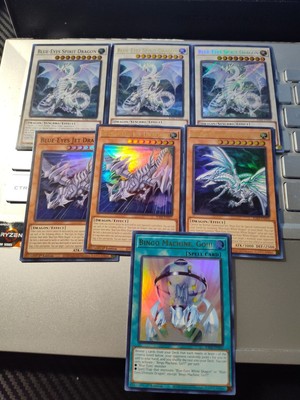 3x blue eyes spirit dragon 2x Blue Eyes Jet Dragon 1x Blue Eyes ...
