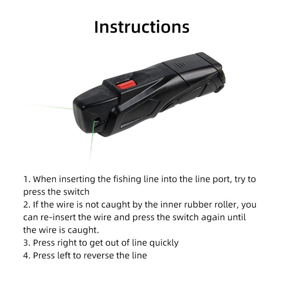 NEW Electric Fishing Line Stripper High Speed Compact Line Remover ...