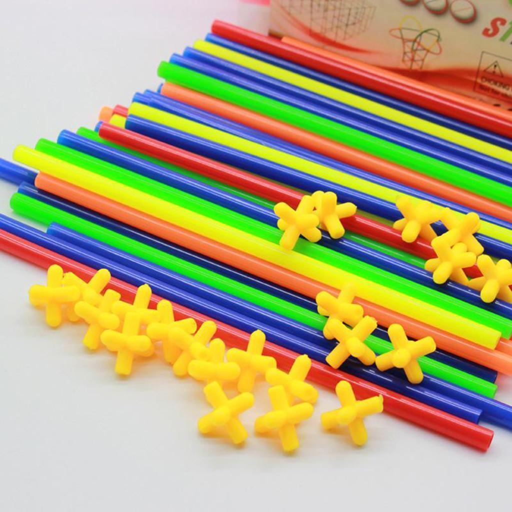 Dolity Interlocking Straw Constructor Stem Fort Building Toy ...