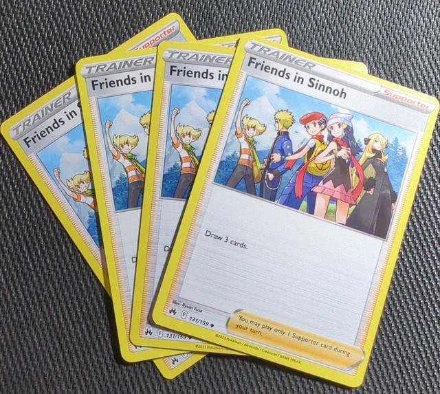 Pokémon TCG Friends in Sinnoh Crown Zenith 131/159 Regular Uncommon for ...