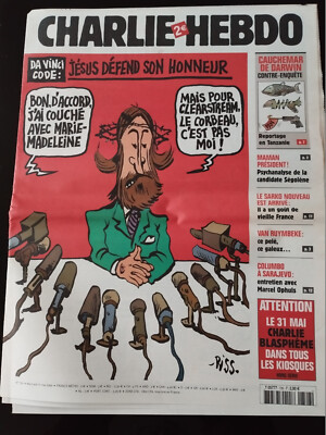 Charlie hebdo n°726 du 17/05/2006; Da Vinci Code; Jésus défend son ...