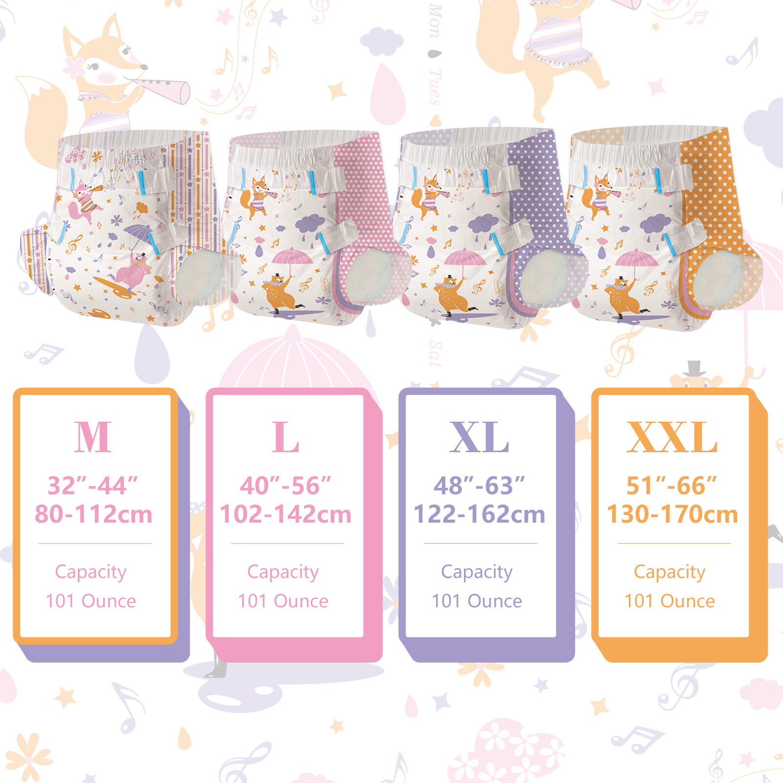 Printed Adult Diapers