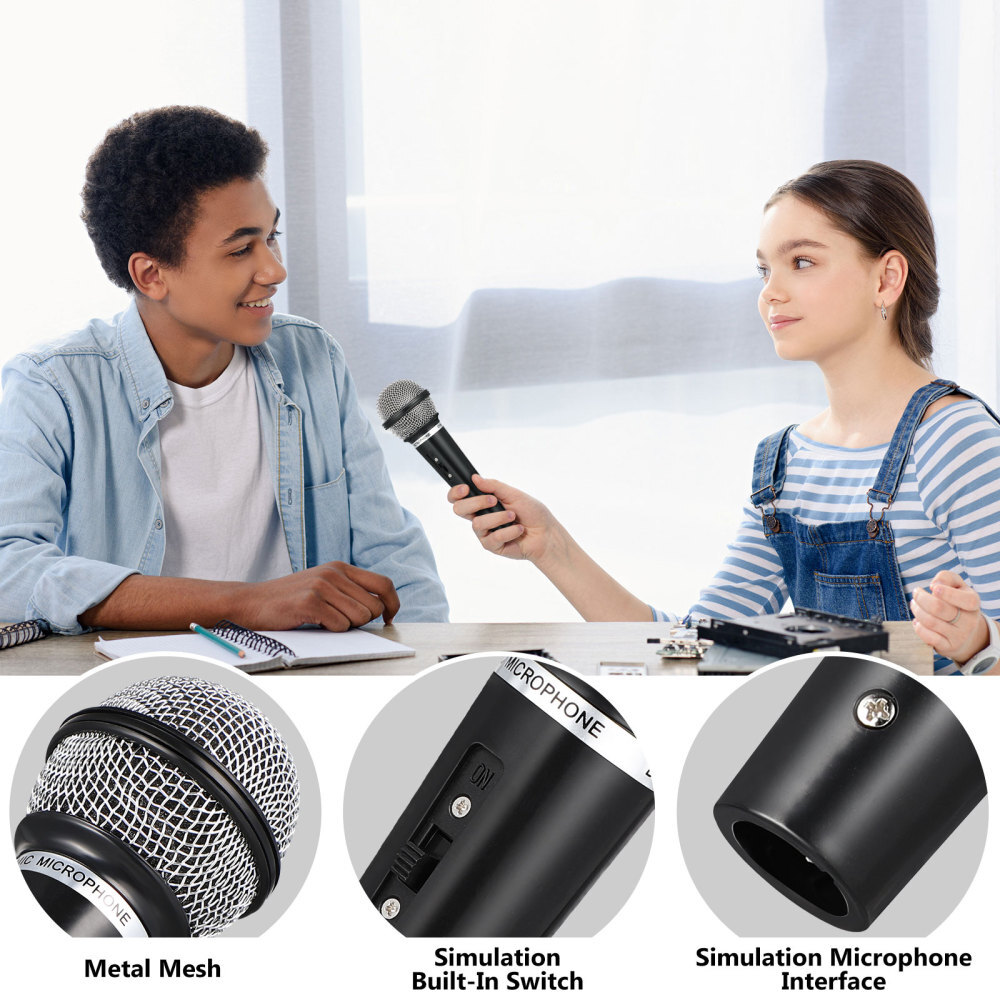 Simulated Microphone Kids Toy Toddler Cosplay for Wireless Toys ...