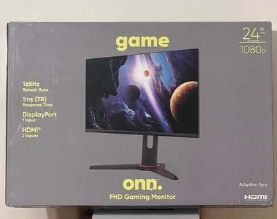 ONN 100027813 24" 165 Hz FHD Gaming Monitor - Black 681131313308 | eBay