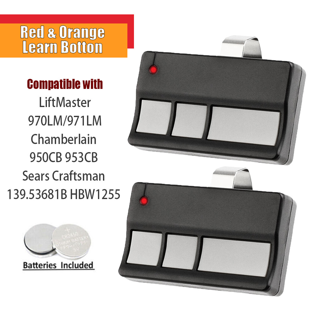 Remote Red/Orange Learn Button Garage Door For Chamberlain 953CB ...