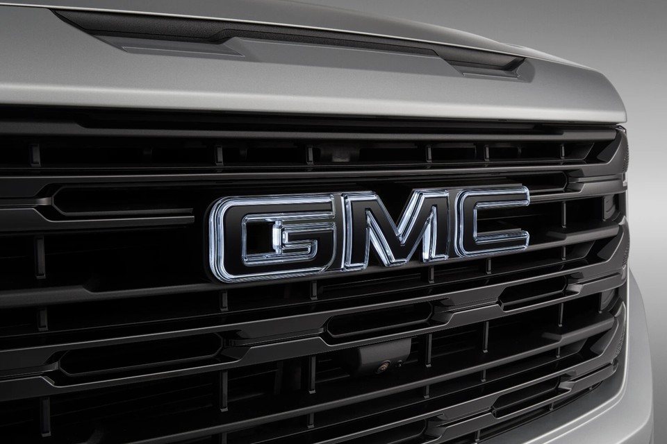 2022-2025 GMC Sierra Front Illuminated Emblem in Black GM OEM NEW ...