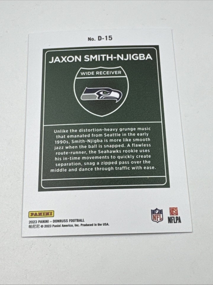 2023 Donruss Downtown JAXON SMITH-NJIGBA RC Rookie Card #D-15 | eBay