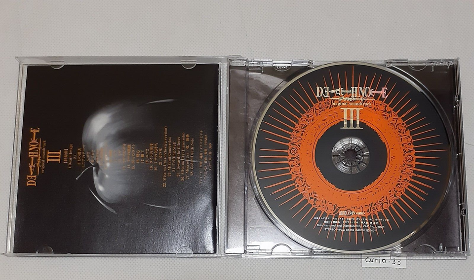 DEATH NOTE Original Soundtrack I II III 1 2 3 JP Anime OST 3CDs from ...