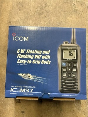 Icom IC‑M37 Handheld VHF Marine Radio – Floating Waterproof – NEW | eBay