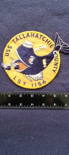 VINTAGE US NAVY / USS TALLAHATCHIE COUNTY LST-1154 (TANK LANDING SHIP ...
