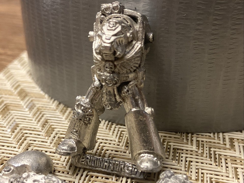 Warhammer 40k Space Marine Sergeant Terminator Metal OOP Rare 2nd ...