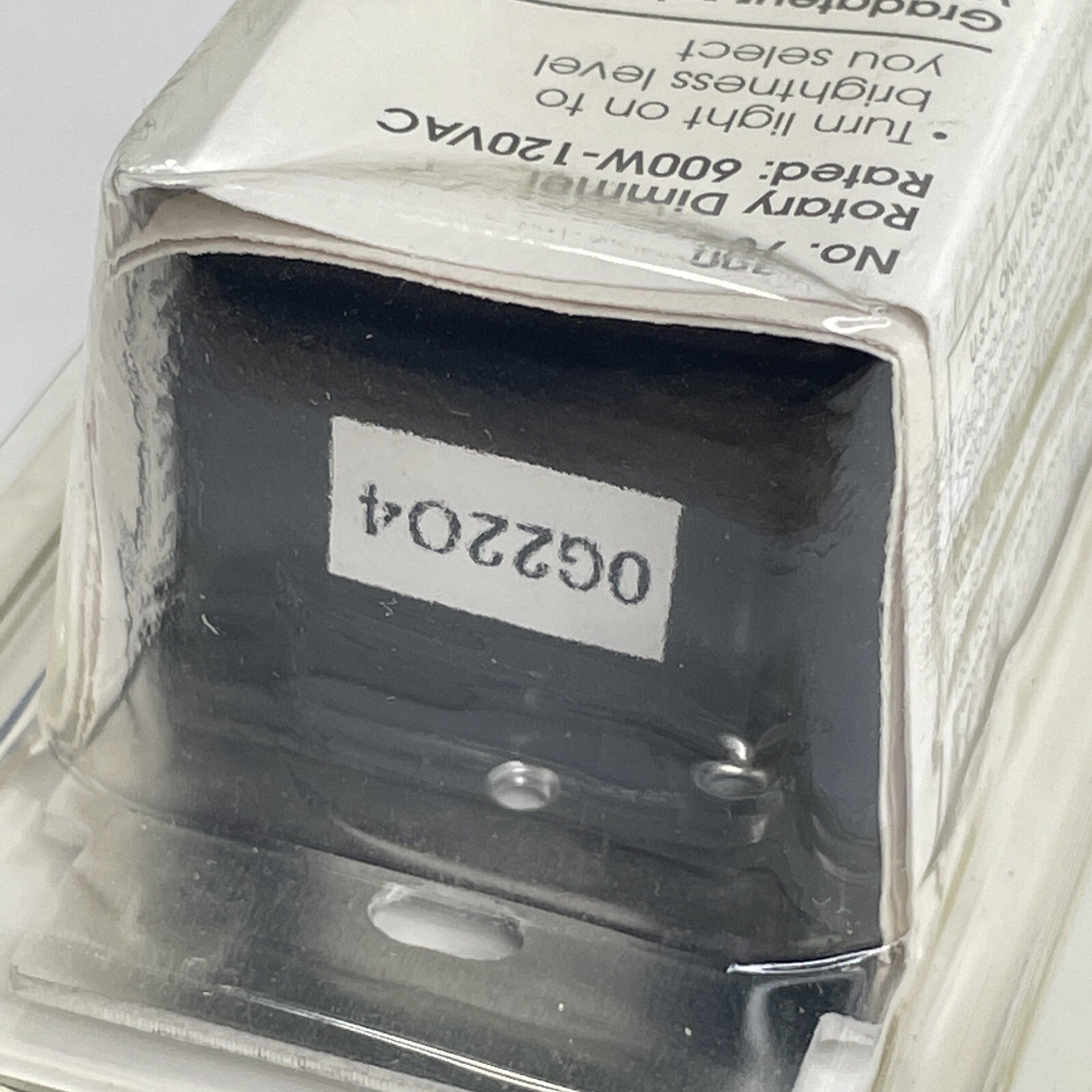 Leviton Rotary Light Switch Dimmer White No. 700-W 600 Watt 120V MPN ...