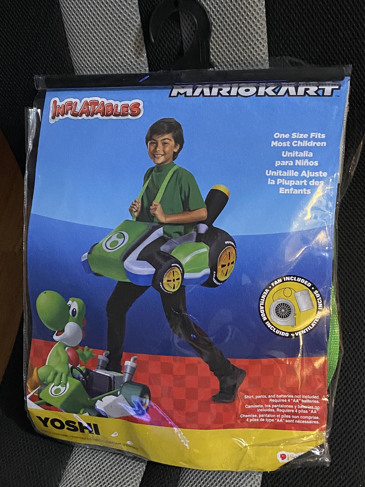 Kids' Super Mario Bros. Yoshi Kart Inflatable Costume… - Gem