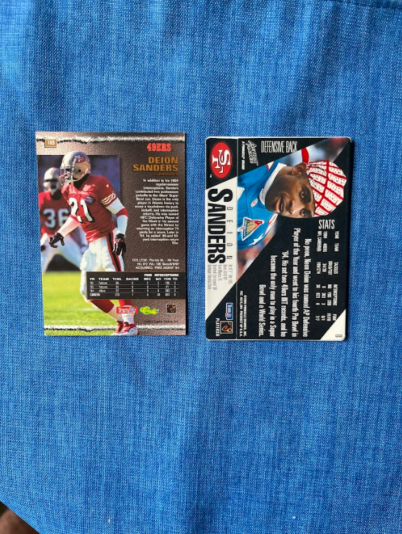 DCC: 1995 Pro Line Classic Action Packed Deion Sanders 2-card lot #165 ...