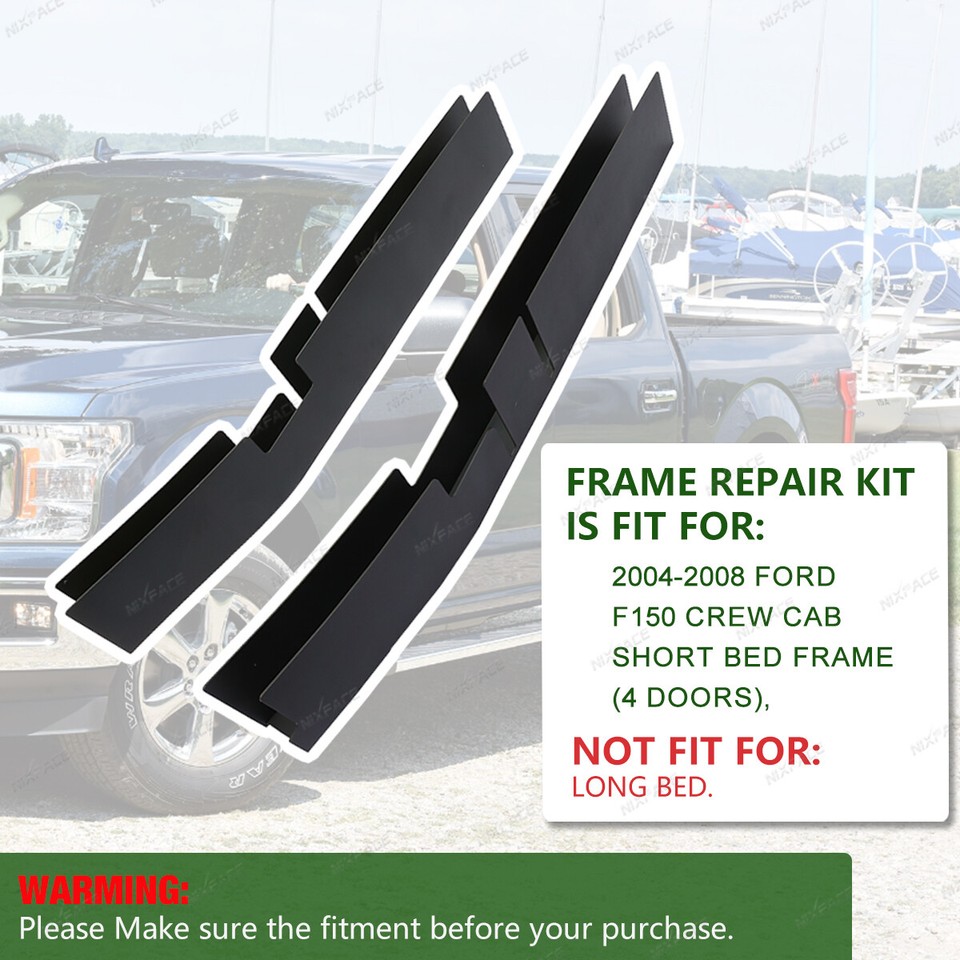 Mid Frame Rail Rust Repair Set For 2004-2008 Ford F150 Super Crew Cab ...