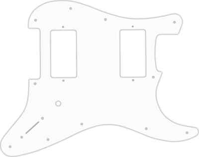 WD Custom Pickguard For Fender Jim Root Stratocaster #04 White/Black ...