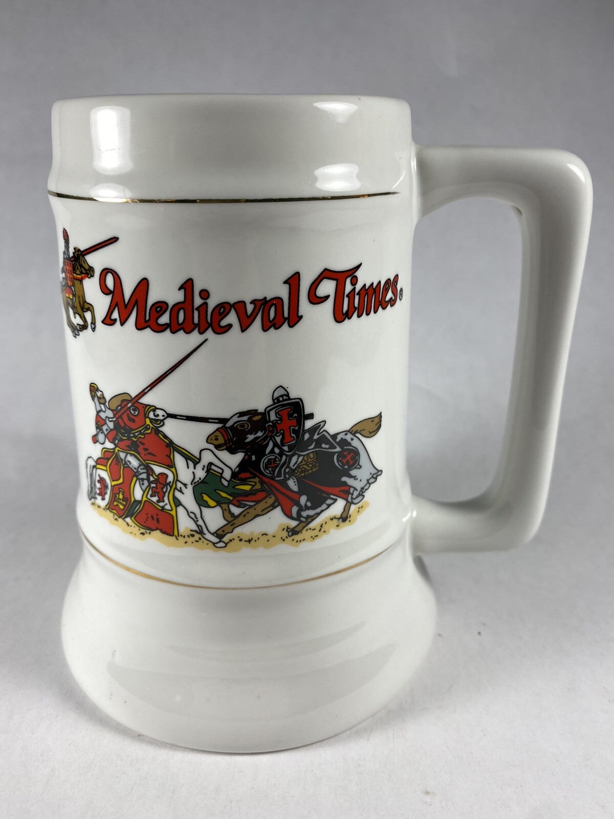 Medieval Times Souvenir Cup Stein Mug Tankard 32 oz. 6” Great Condition ...