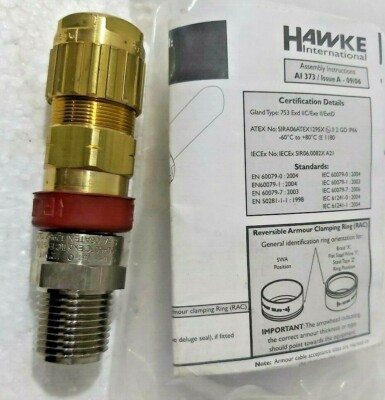 HAWKE INTL 753-O 1/2" NPT Cable Gland | eBay