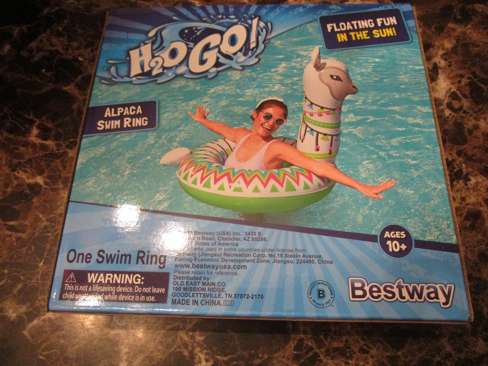Bestway H2OGo Alpaca Swim Ring Beach Pool Water Inflatable Float Ages ...