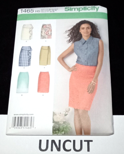 Simplicity Sewing Pattern 1465 Size 6-14 Misses Skirt 2 Lengths Trim ...