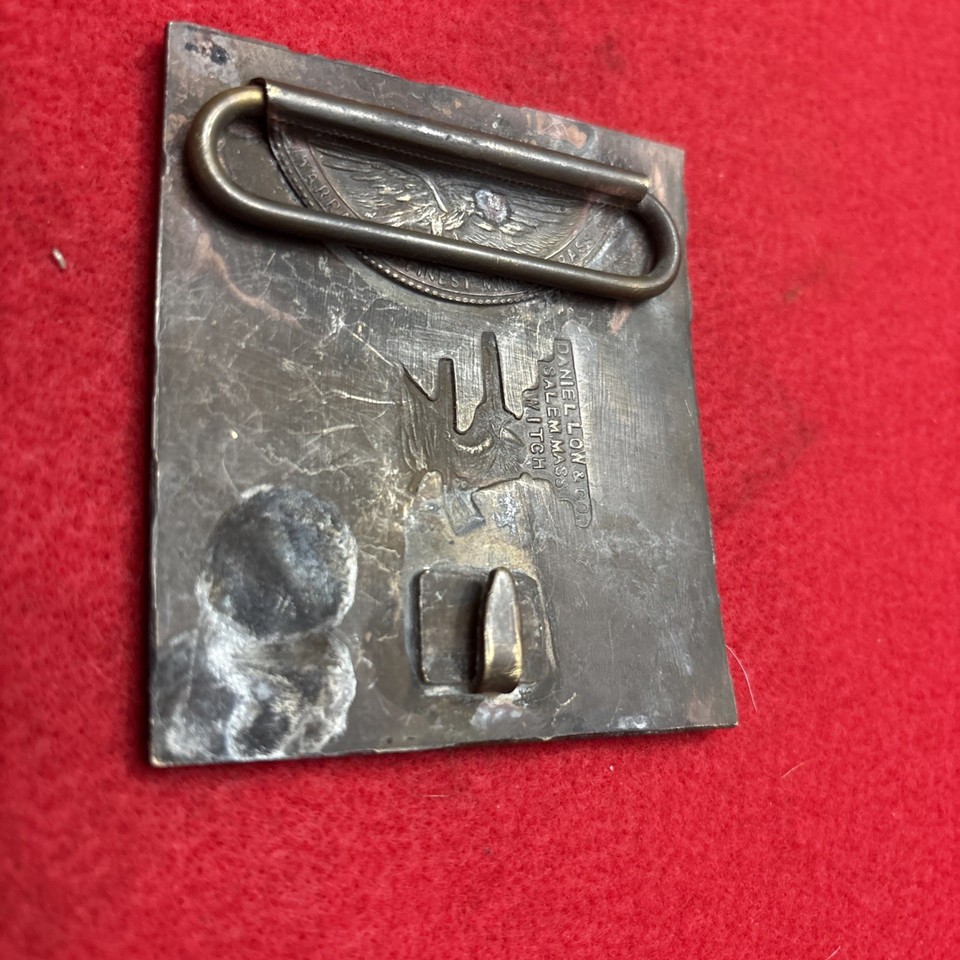 OLD Brass Belt Buckles Civil War CLAN NIGHT RIDERS HOODED PRO SLAVERY ...