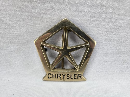 Vintage 1970s Chrysler Car Star Emblem Solid Brass Belt Buckle | eBay