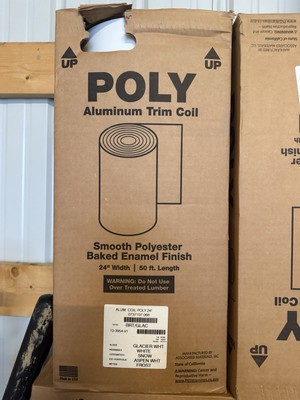 POLY Aluminum Trim Coil, Smooth Polyester Baked Enamel Finish 24” W ...