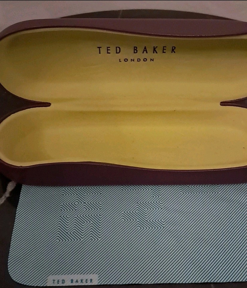 Ted baker sunglasses/ glasses case includes ted baker cleaning cloth ...