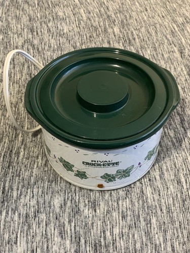 Vintage (2000) Small Crockpot Rival Crock-Ette 1QT Slow Cooker W/Lid ...