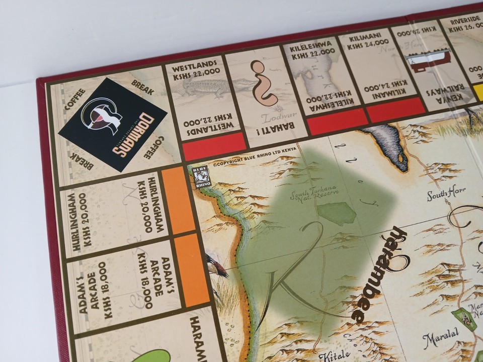 KUMILIKI Kenyan Monopoly Board Game With Hand-Carved Soapstone Pieces ...