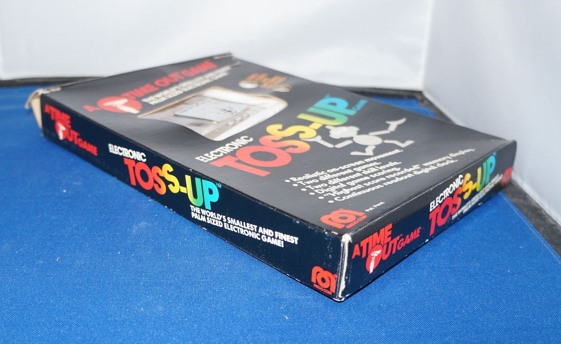 1980s MEGO CORP TOSS UP GAME & WATCH NINTENDO ELECTRONIC HANDHELD TIME ...