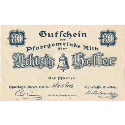 [#1290141] Austria, Kilb, 80 Heller, 1920-06-10, UNC | eBay