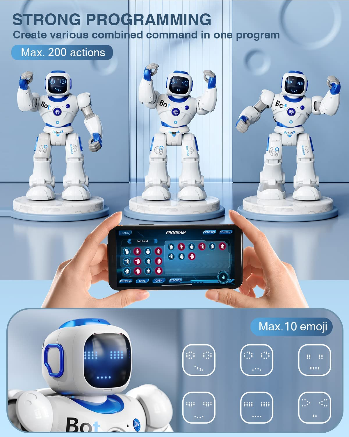 Smart Robots for Kids, Large Programmable Interactive RC Robot with ...
