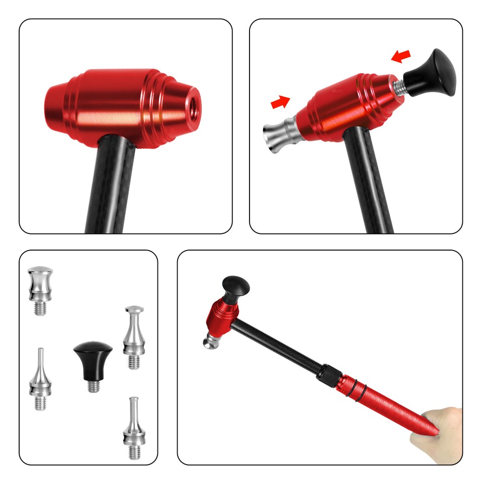 Auto Dintless Hammer Body Sheet Metal Dent Repair Knockout Car Tools ...