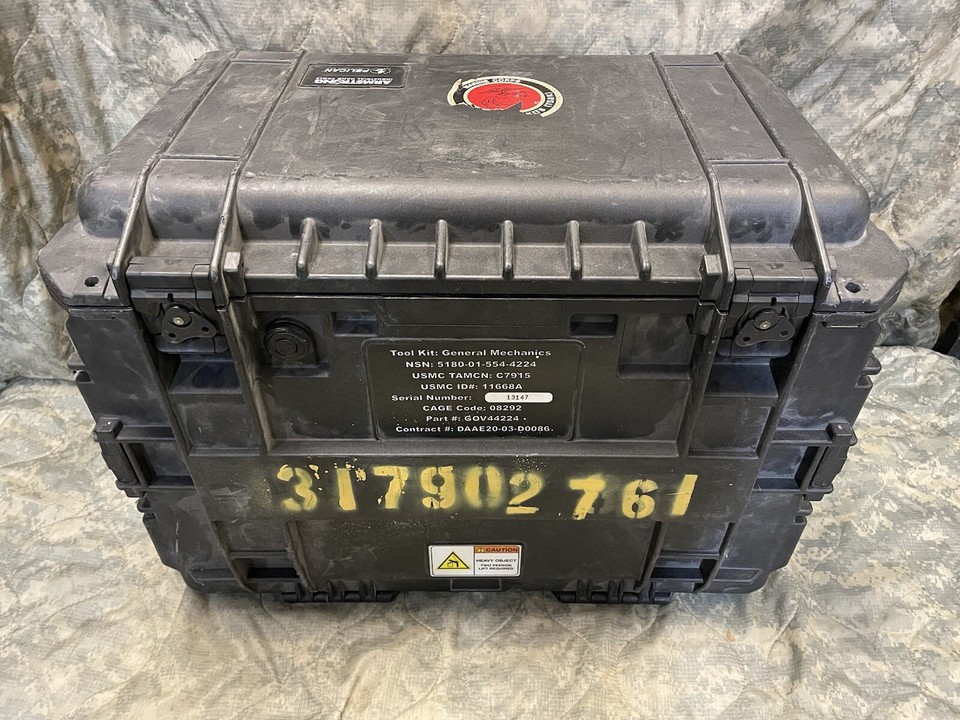 ARMSTRONG MILITARY TOOL KIT SET GENERAL MECHANIC USMC GMTK + Top Tray ...