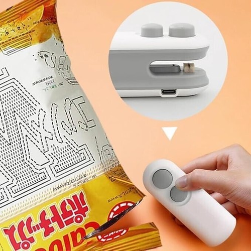 Rechargeable Chip Bag Resealer Portable Mini Package Air Tight Sealer ...