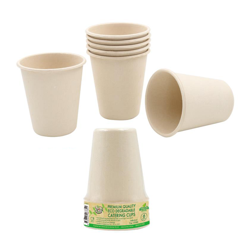 370ml Biodegradable Disposable Cups Catering Party Coffee Tea Drinking ...