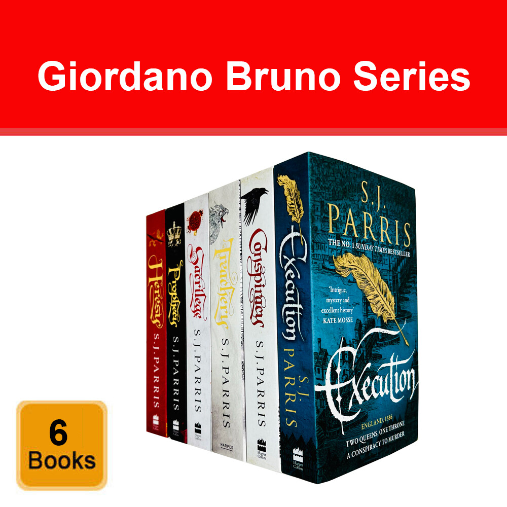 Giordano Bruno Series 6 Books Collection Set By S. J. Parris Heresy ...
