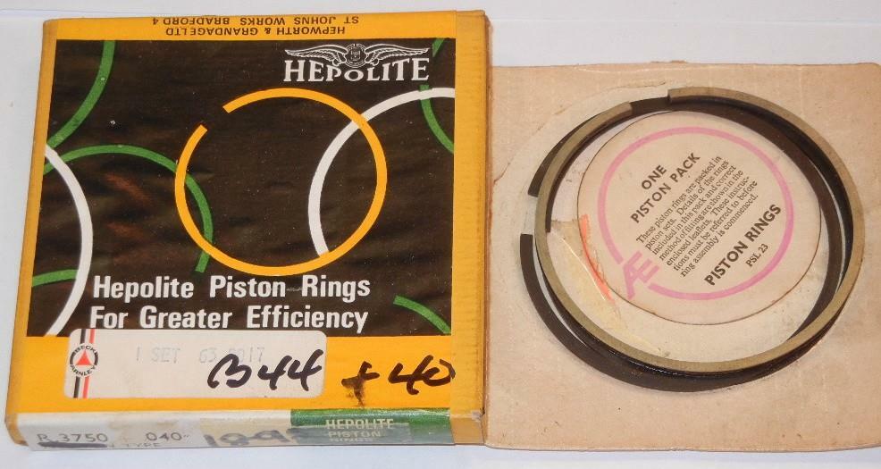 1966-on BSA B44 441cc PISTON ring SET AE Hepolite 3750 +.040" bore size ...