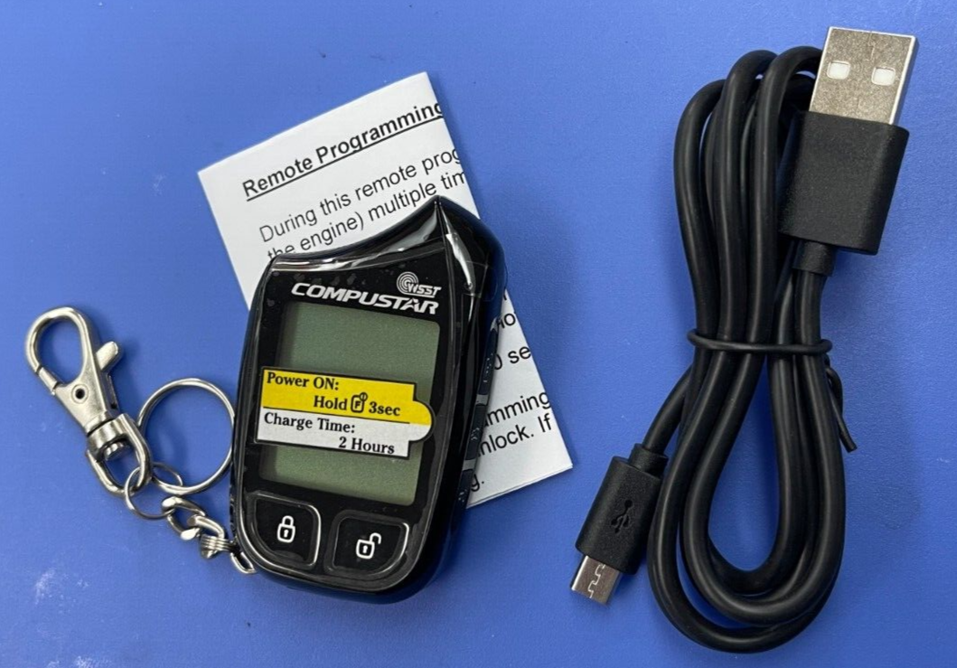 Compustar Va5jr901-2wss LCD Remote Alarm Keyless Entry Key Fob for sale ...