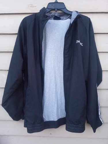 spalding jacket for men size l color black / White | eBay