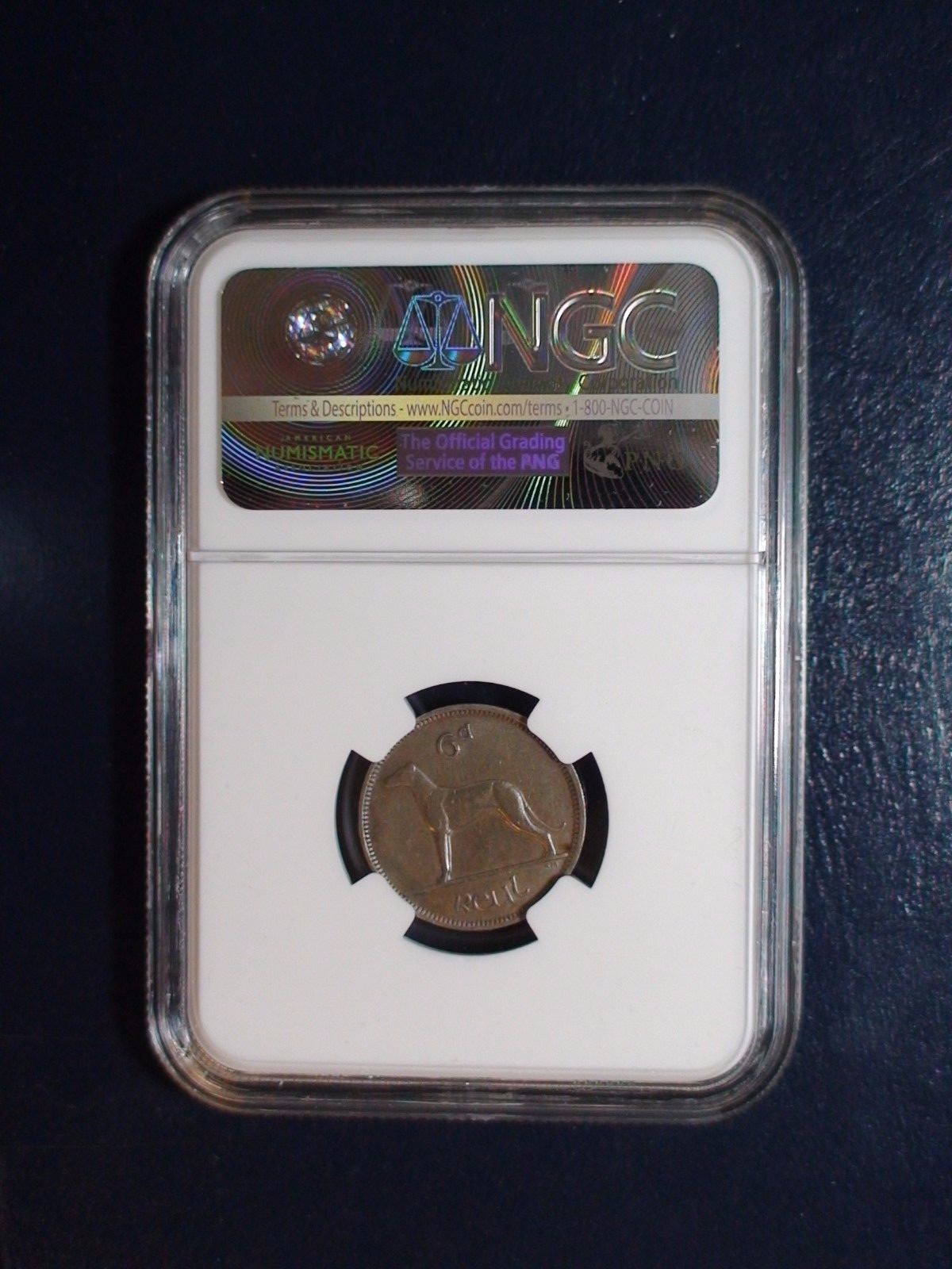 RARE 1945 Ireland Sixpence NGC AU Details 6P Coin PRICED TO SELL NOW ...