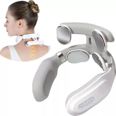 Electric Cervical Neck Pulse Massager Machine Shoulder Muscle Relax ...
