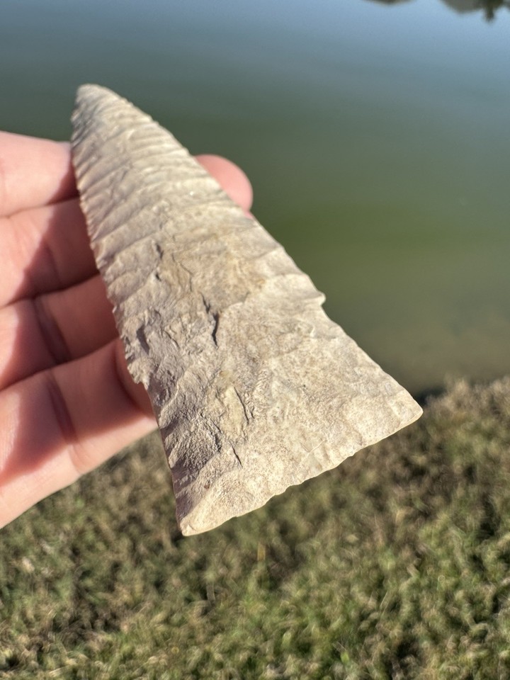 Rare Native American Paleo Scottsbluff Arrowhead Spearpoint Blade ...