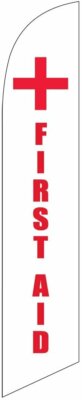 First Aid Banner Swooper Flag for Festivals and Events, Replacement ...