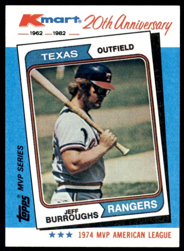 1982 Topps Kmart 20th Anniversary Jeff Burroughs Texas Rangers #25 | eBay