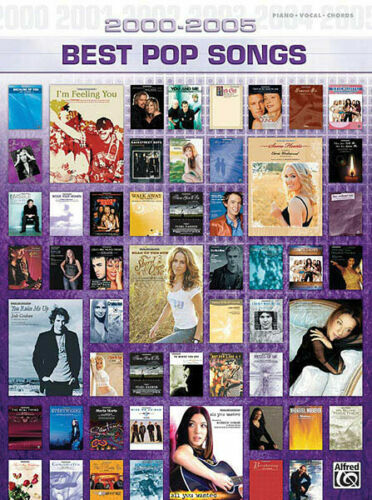 2000-2005 BEST POP SONGS MUSIC BOOK PIANO/VOCAL/CHORDS SONGBOOK RARE ...