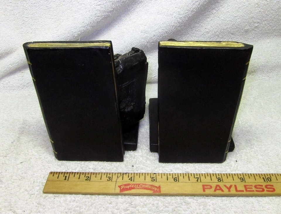 TWO Antique/Vintage Bellows Camera BOOKENDS Book Ends. Heavy Sculptured ...
