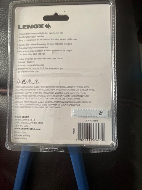 Lenox Cable Tie Tension Tool With Cut off Mechanism Lxht73566 for sale ...